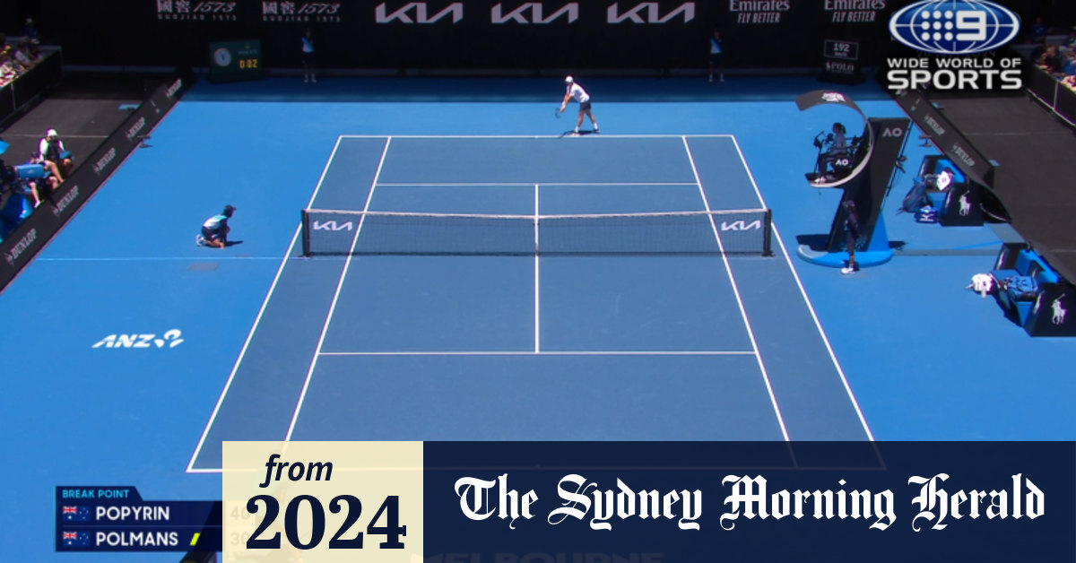 Video: Australian Open Highlights: Alexei Popyrin v Marc Polmans
